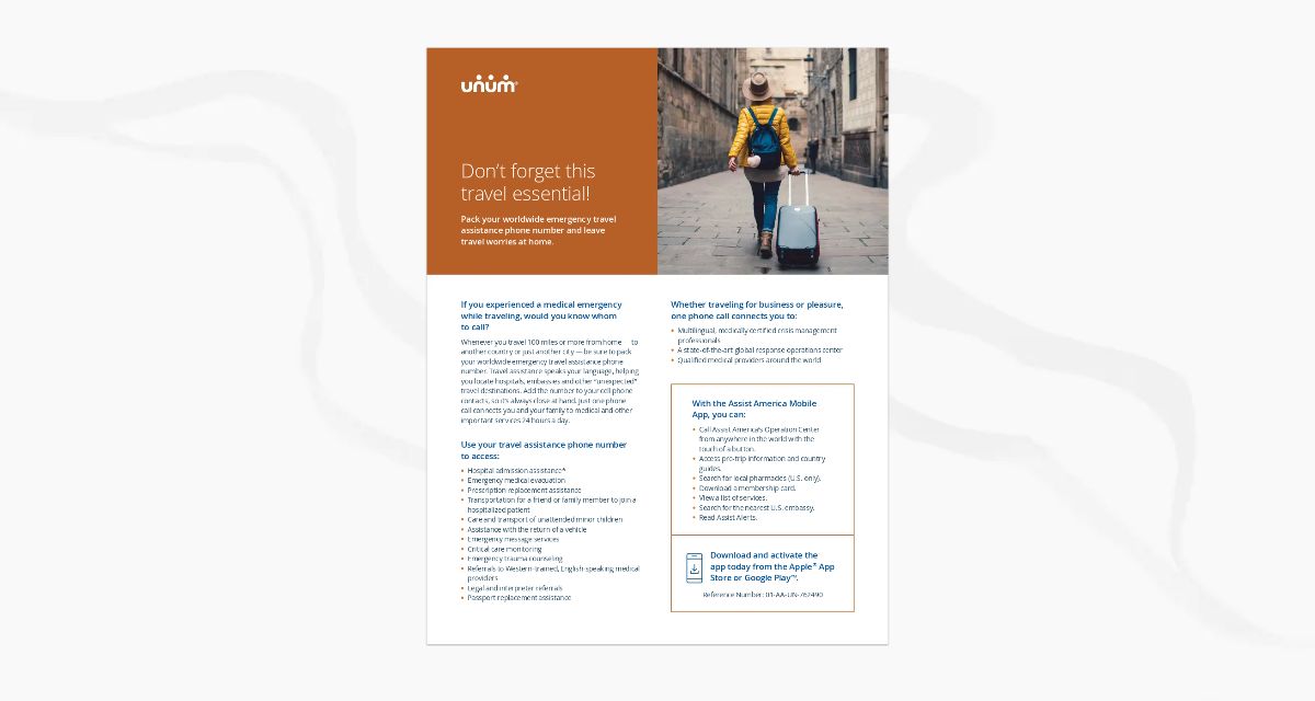 Unum - Worldwide Emergency Travel